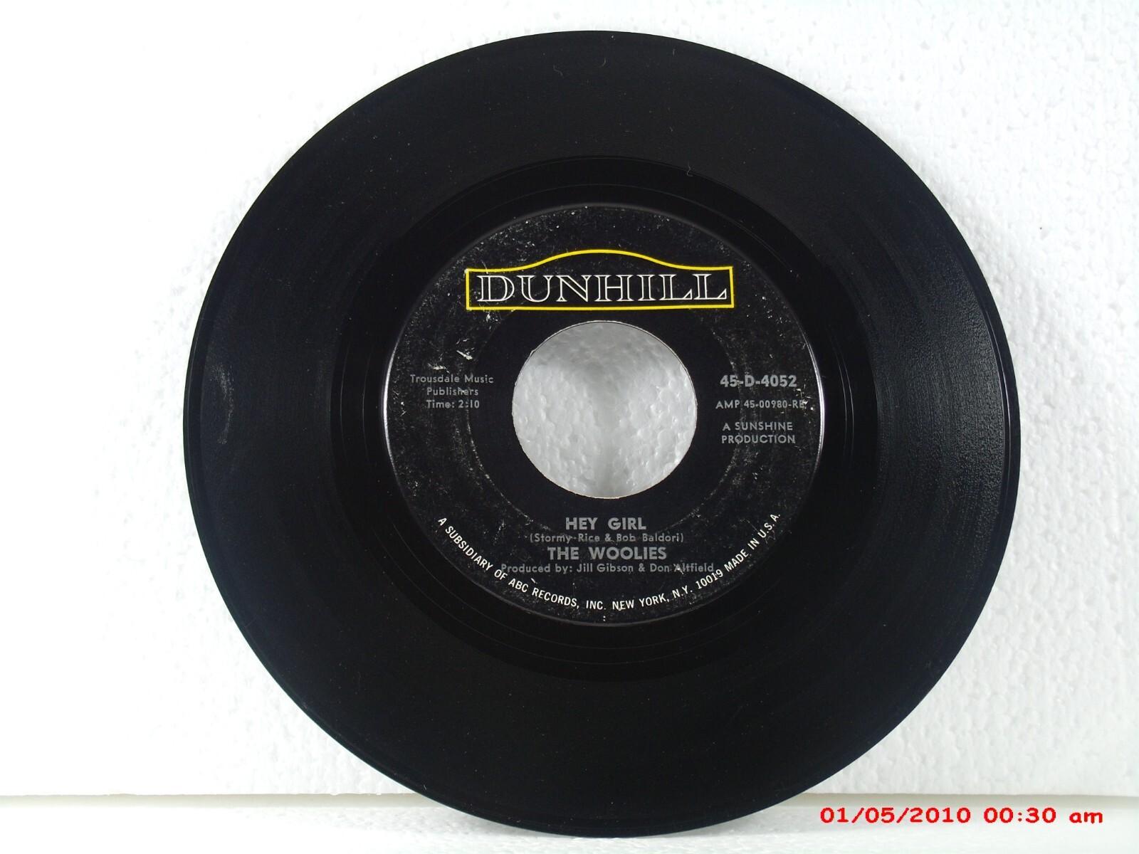 THE WOOLIES -(45)- WHO DO YOU LOVE / HEY GIRL - DUNHILL RECORDS 45-D ...