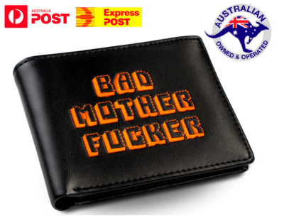 Official Licensed PULP FICTION Bad Mother F*cker Red Leather Wallet ...