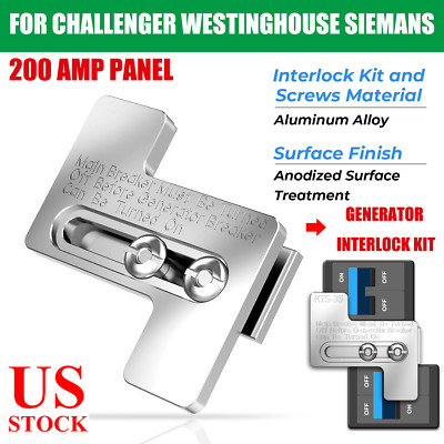 Generator Interlock Kit For Challenger & Westinghouse & Siemans 200 Amp ...