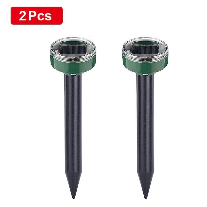 4x Ultrasonic Solar Powered Scarer Rat Repeller Cat Deterrent Fox Pest ...