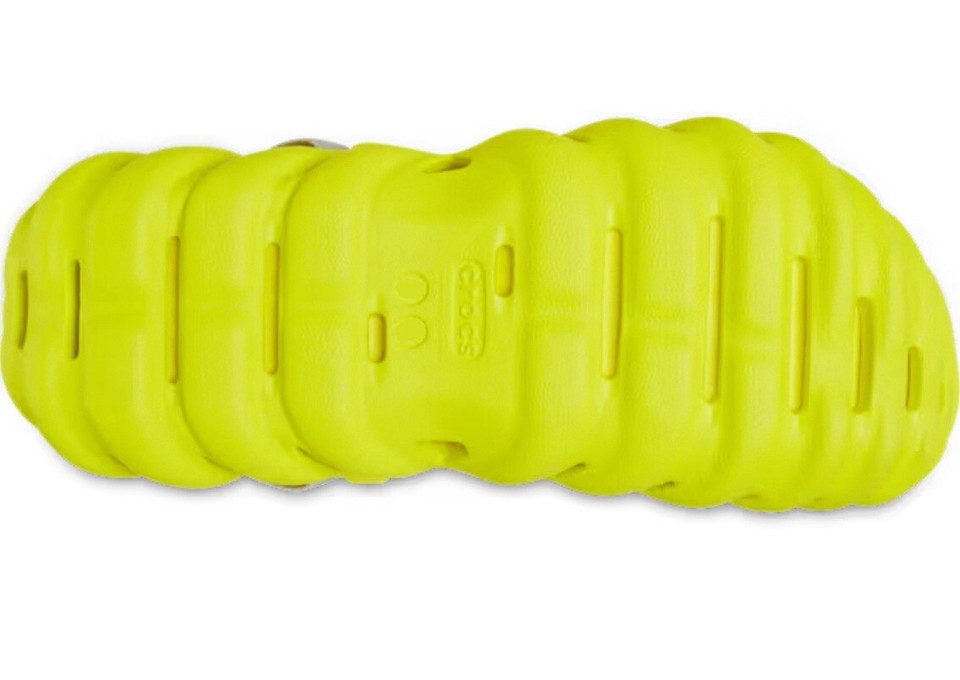 Crocs Echo Clogs w/ Reflective Strap Acidity Neon Yellow Slides Men’s ...
