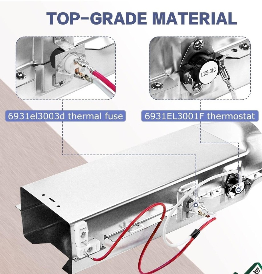 5301EL1001J 5301EL1001A For LG Dryer Heating Element Assembly ...