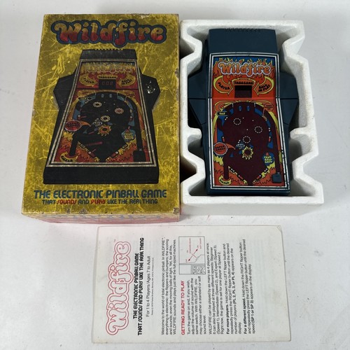 Vintage 1979 Parker Brothers Wildfire Pinball Machine Handheld Video ...