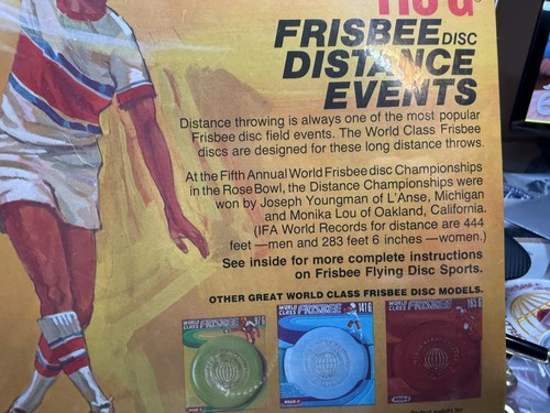 Wham-o Frisbee World Class 119G 40 mold Kra Van SIckle Laura Engel ...