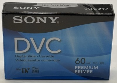 Sony Mini DVC Digital Video Cassette DVC 60 Minutes Premium Tape - New ...