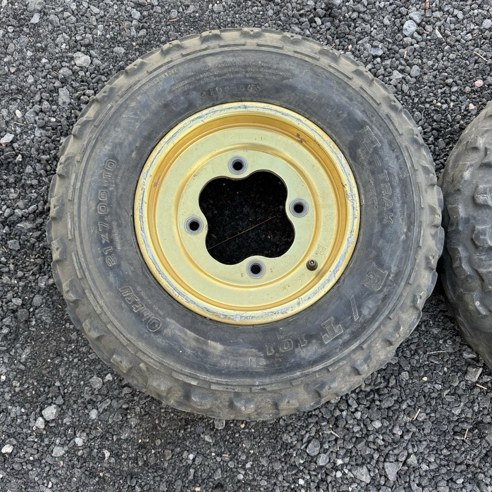 1986 1987 Honda TRX250R TRX 250R Front Wheels Tires Rims OHTSU H-TRACK ...