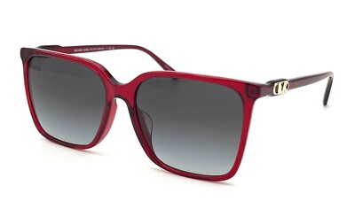 MICHAEL KORS MK2197F 39558G Red Transparent / Dark Gray Gradient 58mm ...