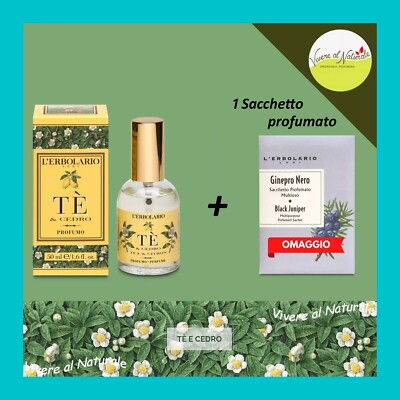 Te & Cedro PROFUMO 50 ml + SACCHETTO L'erbolario e 8022328103685 | eBay