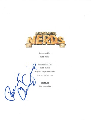 Robert Carradine Signed Autographed REVENGE OF THE NERDS Movie Script ...