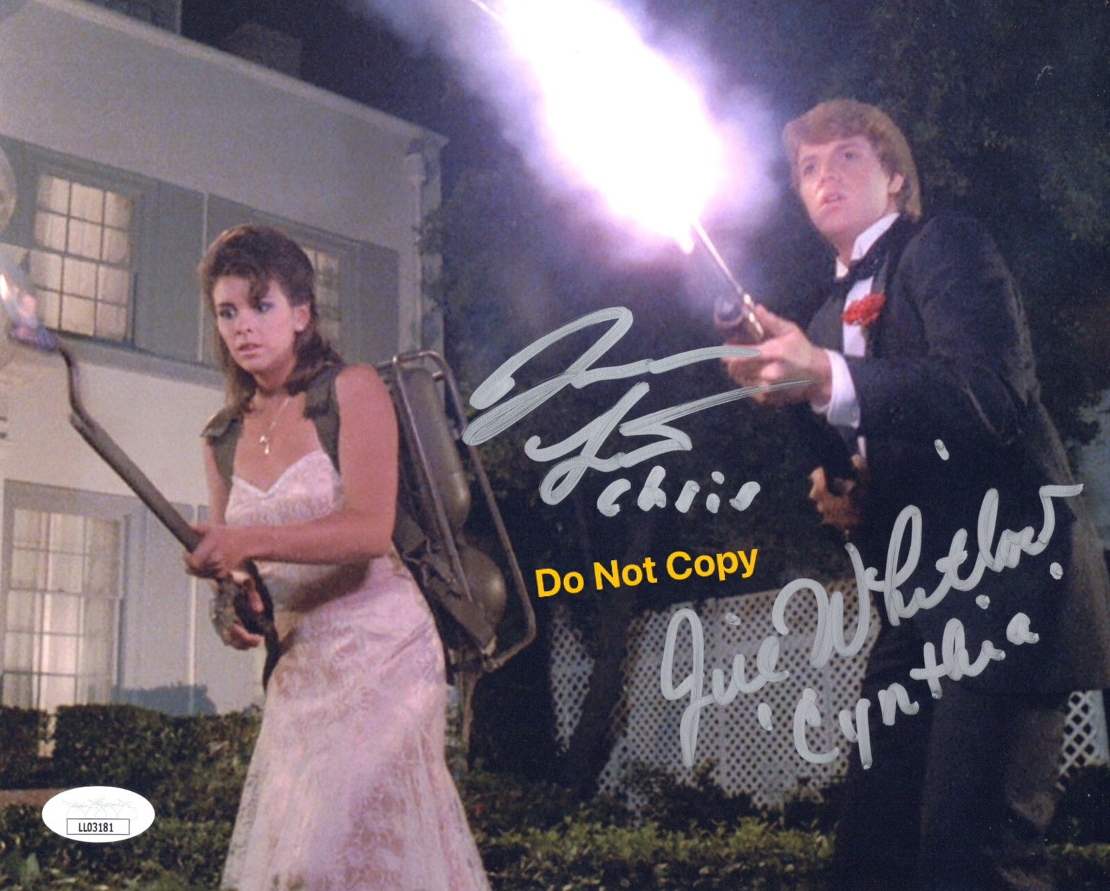 JASON LIVELY & JILL WHITLOW signed 8x10 Photo NIGHT OF THE CREEPS ...
