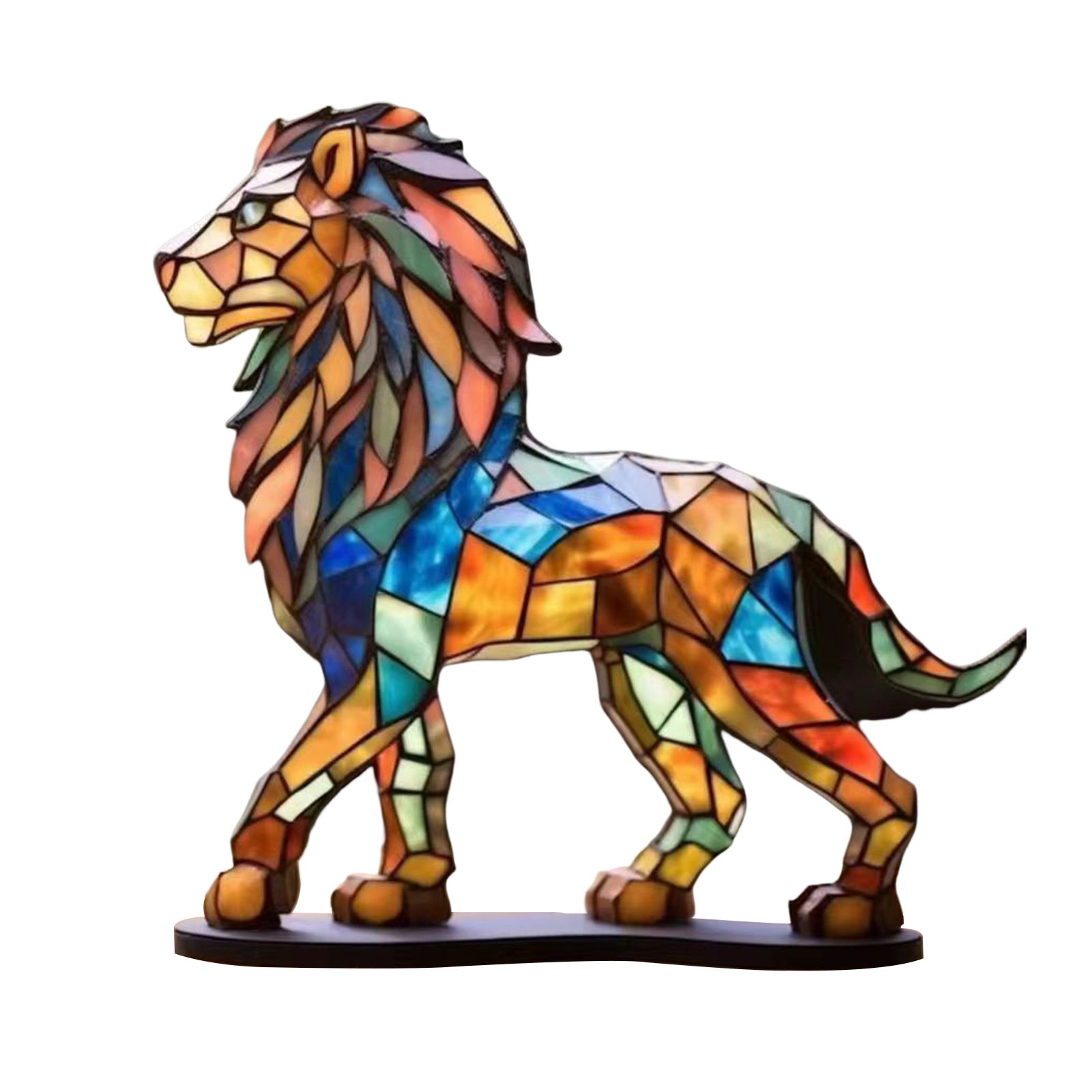 Wild Animals Sculpture Ornaments Creative Craft Tabletop Statue Gift ...