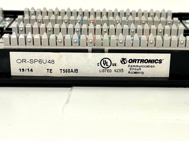 Ortronics Techchoice Cat6 48-port Patch Panel Or-sp6u48 Stsi (ORSP6U48 ...