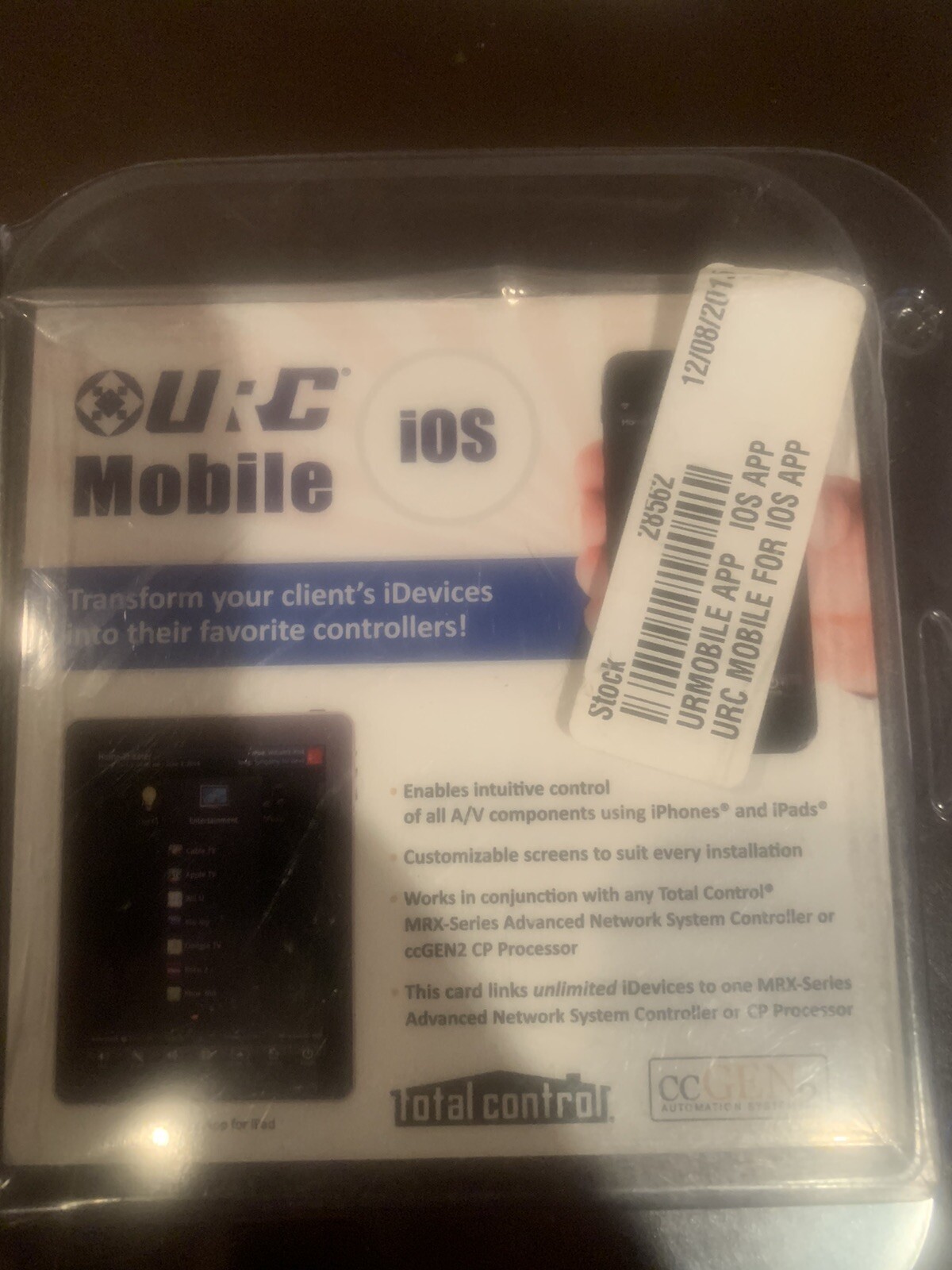 URC ccGEN2 Mobile Connect Card Set-Up Code IOS works with URC CP-1 ...