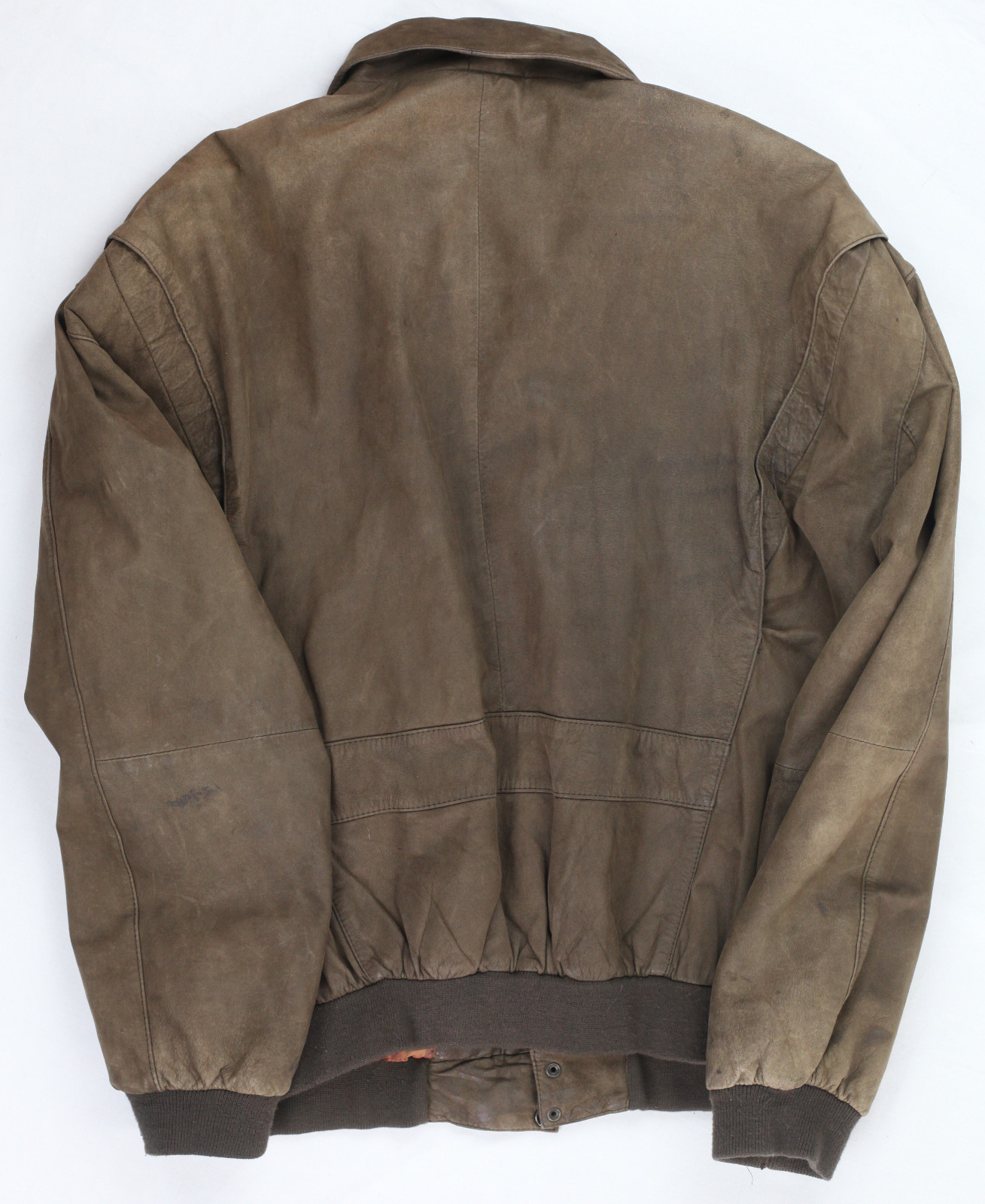 Vintage Structure Leather Bomber Jacket XL Mens - Gem