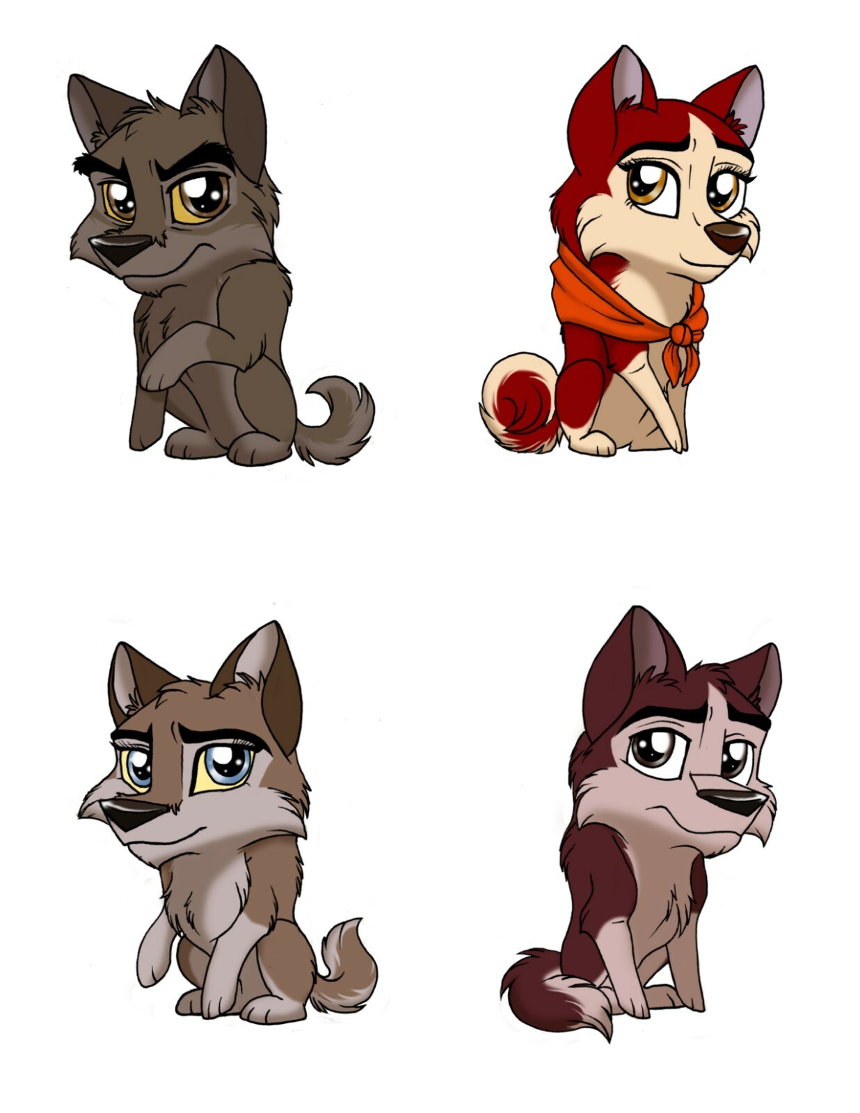 Balto Chibi Character Badges Handmade | Grelly USA