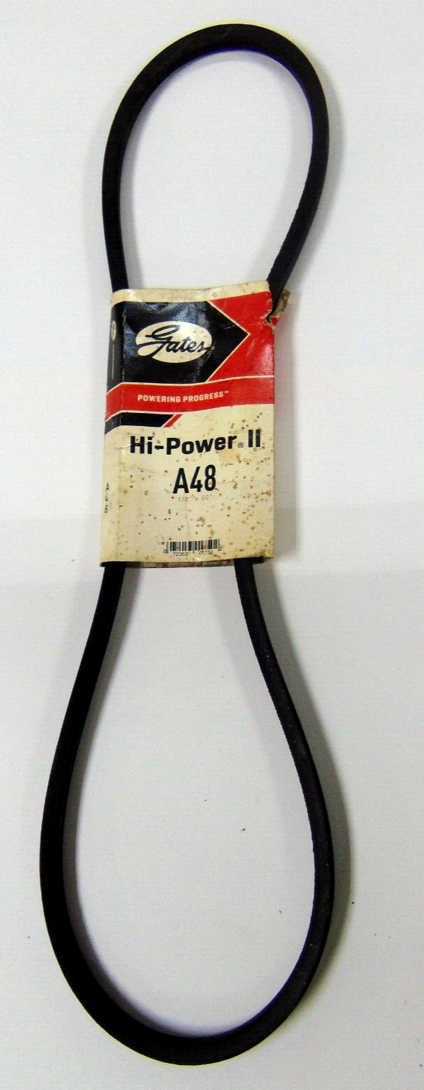 GATES HI-POWER V BELT 1/2" X 50" POWERING PROGRESS PART NO. A48 | eBay