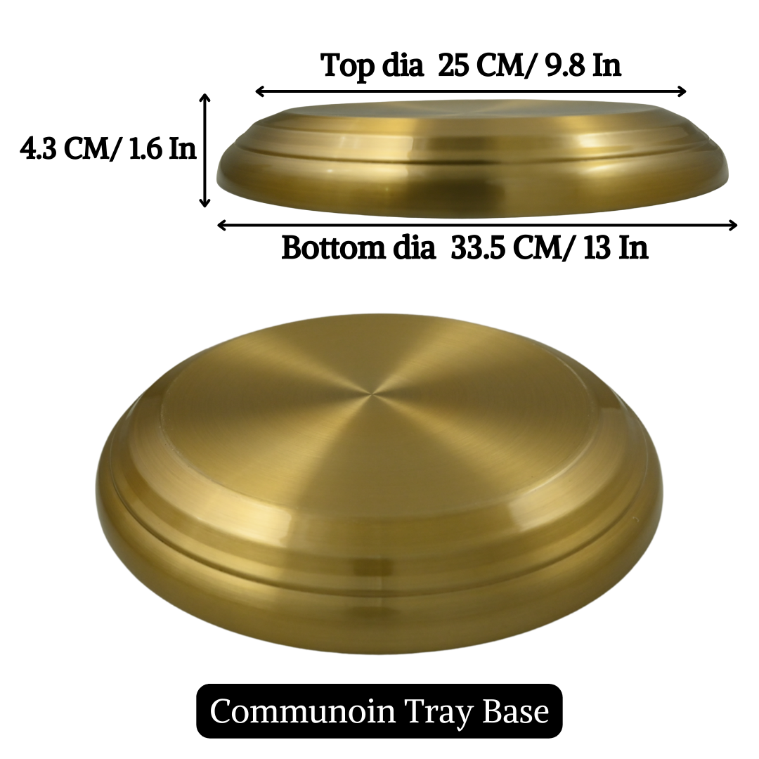 Communion Tray Base Stainless Steel Holy Cup Tray Base for Church ...