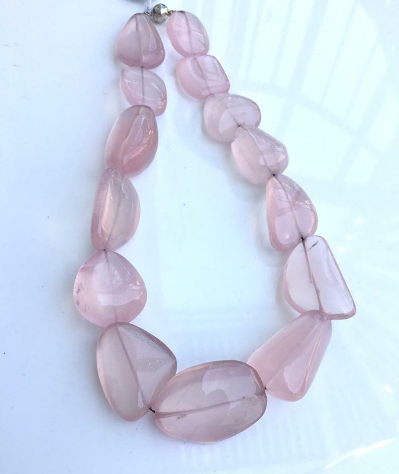 Rose Quartz Smooth Tumbles Natural Gemstone | eBay