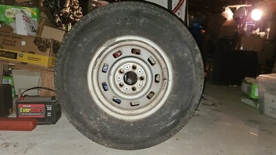 Original Stock OEM 1992 Jeep Wrangler YJ Rims with Tires 30x9.50R15LT ...