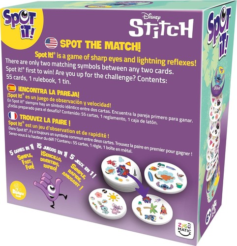 Zygomatic Spot It! Disney Stitch - Quick Observation Card Game ...