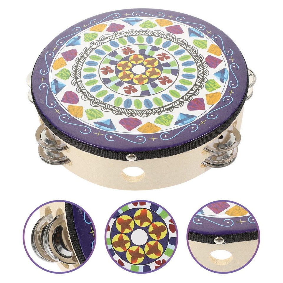 Kids Tambourines Ethnic Style Musical Instrument Toys Children ...