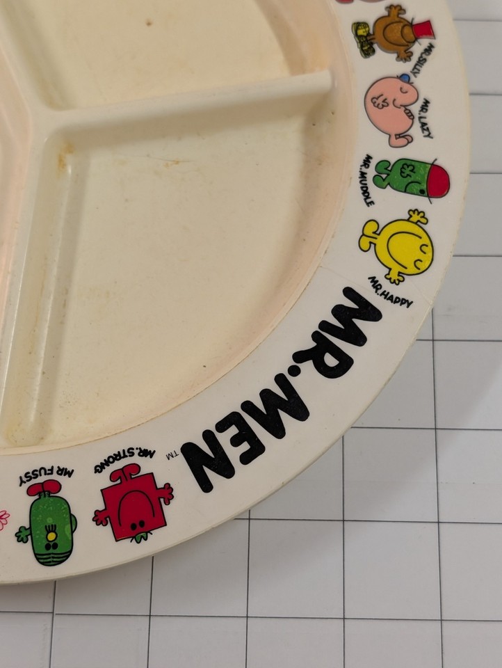 Mr. Men and Little Miss’s Melamine Plate Vintage 1980 | eBay