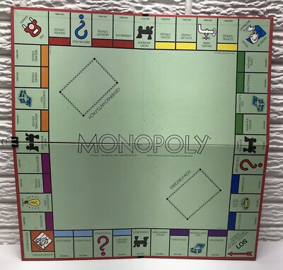 Vintage GERMAN Monopoly 19”x19” Quad Fold Replacement Game Board | eBay