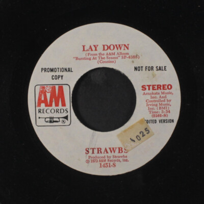STRAWBS: lay down (edit / mono) A&M Records 7" Single 45 RPM | eBay