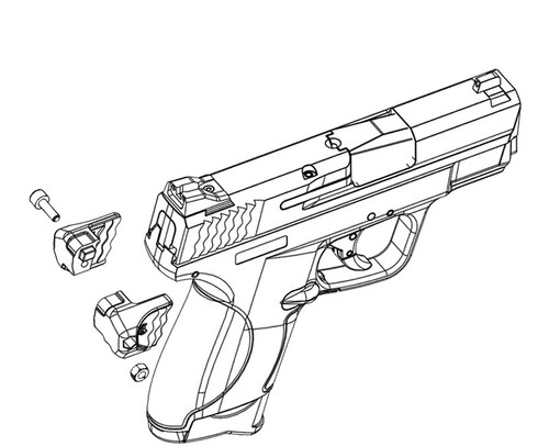 Recover Tactical Slide Rack Assist For Glocks, S&W Shield 9/40, OR M&P ...