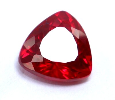 6.50 Ct Natural Certified Blood Red Burma Ruby Trillion Cut Loose ...