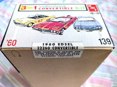 *ULTRA RARE! ***FACTORY-SEALED *ORIGINAL VINTAGE AMT 1960 EDSEL CONV ...