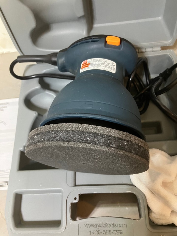 Ryobi RB60 6” Electric Random Buffer - Polisher 120V, 4800 OPM With ...