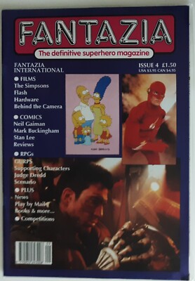 FANTAZIA MAGAZINE #4 (1990) SIMPSONS, FLASH, NEIL GAIMAN, MARK ...