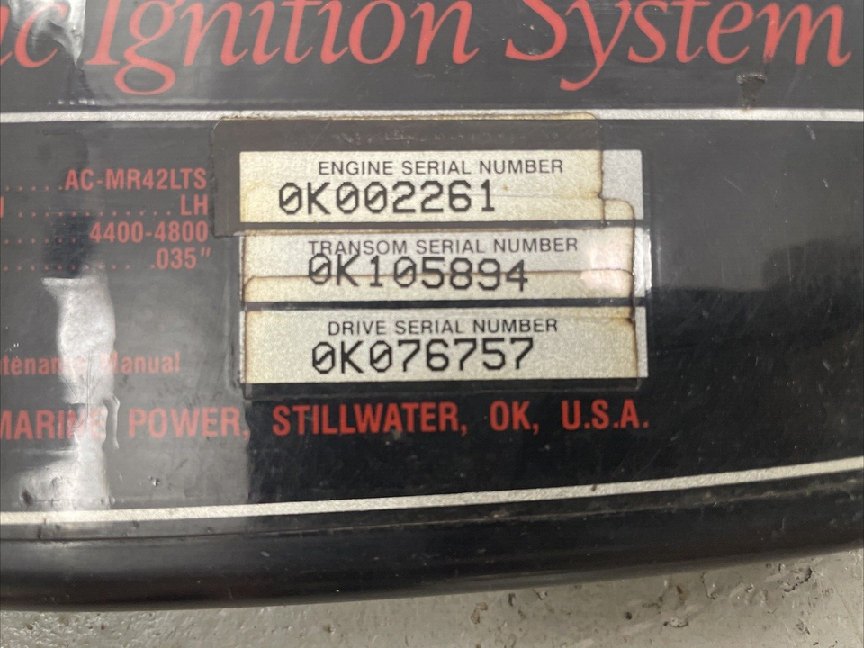 Mercruiser Alpha One 3.0L LX Air Intake Cleaner Filter Spark Arrestor ...