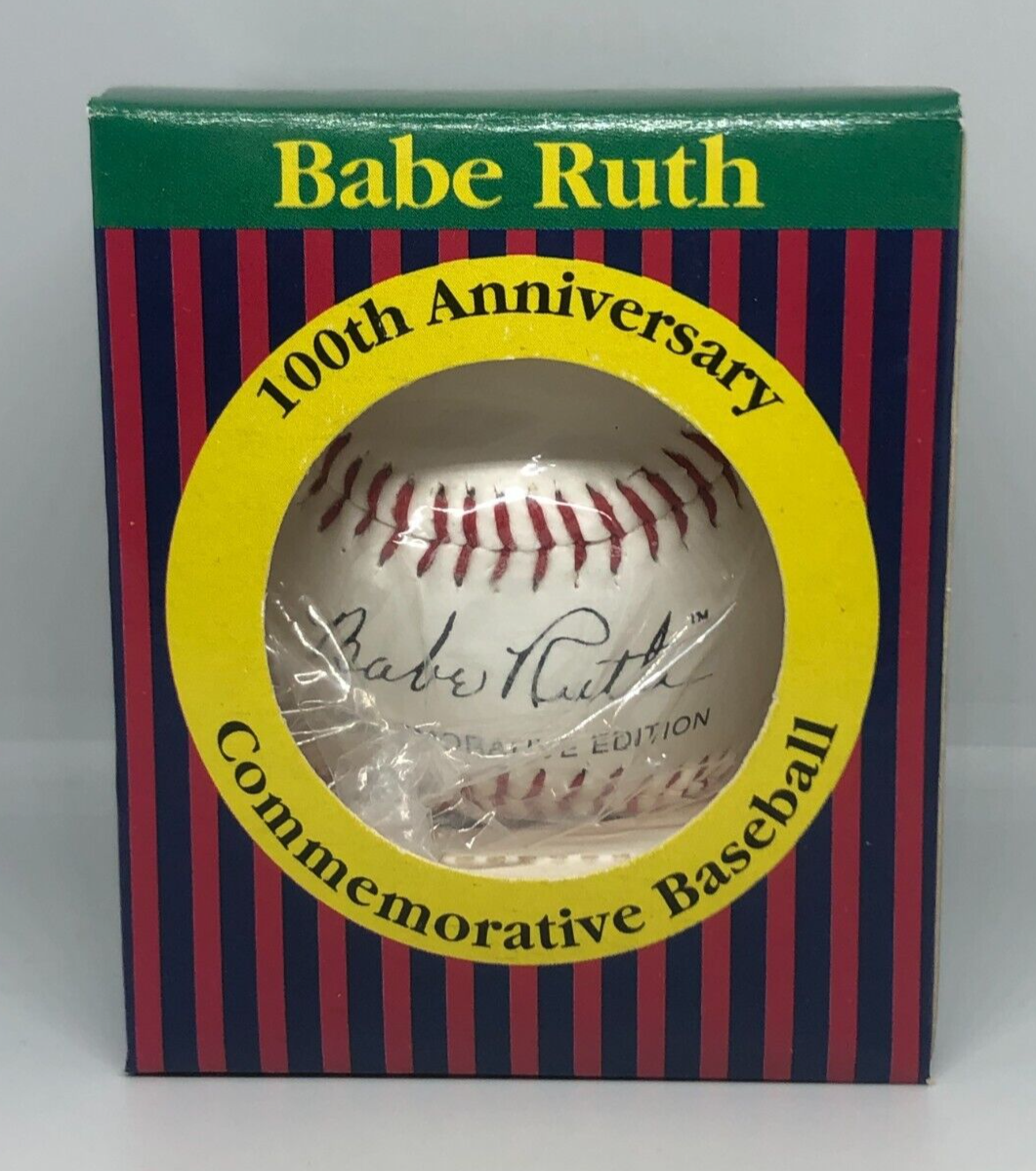 BABE RUTH 100TH Anniversary Commemorative SIGNATURE BASEBALL ORIGINAL ...