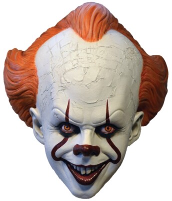 Pennywise Mask IT Adult Standard Latex Collector Halloween Trick Treat ...