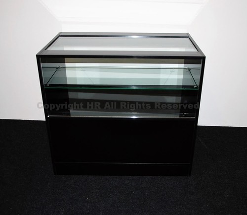 Shop display counter BLACK HIGH GLOSS shop display table retail ...