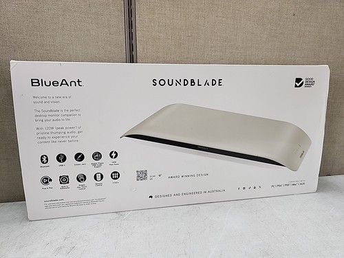 NEW Blueant Soundblade White Under Monitor Soundbar | eBay