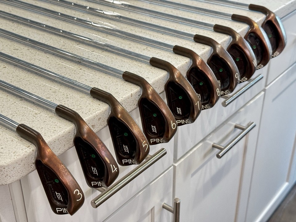 Left Handed BERYLLIUM COPPER Ping ISI Irons Matching Set 3-LW Green Dot ...