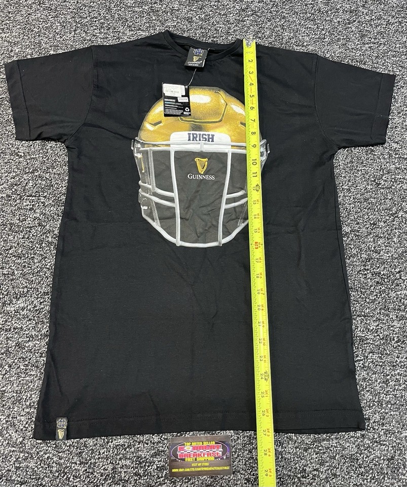Notre Dame Guinness Football Helmet T-Shirt Size Small 100% Cotton ...
