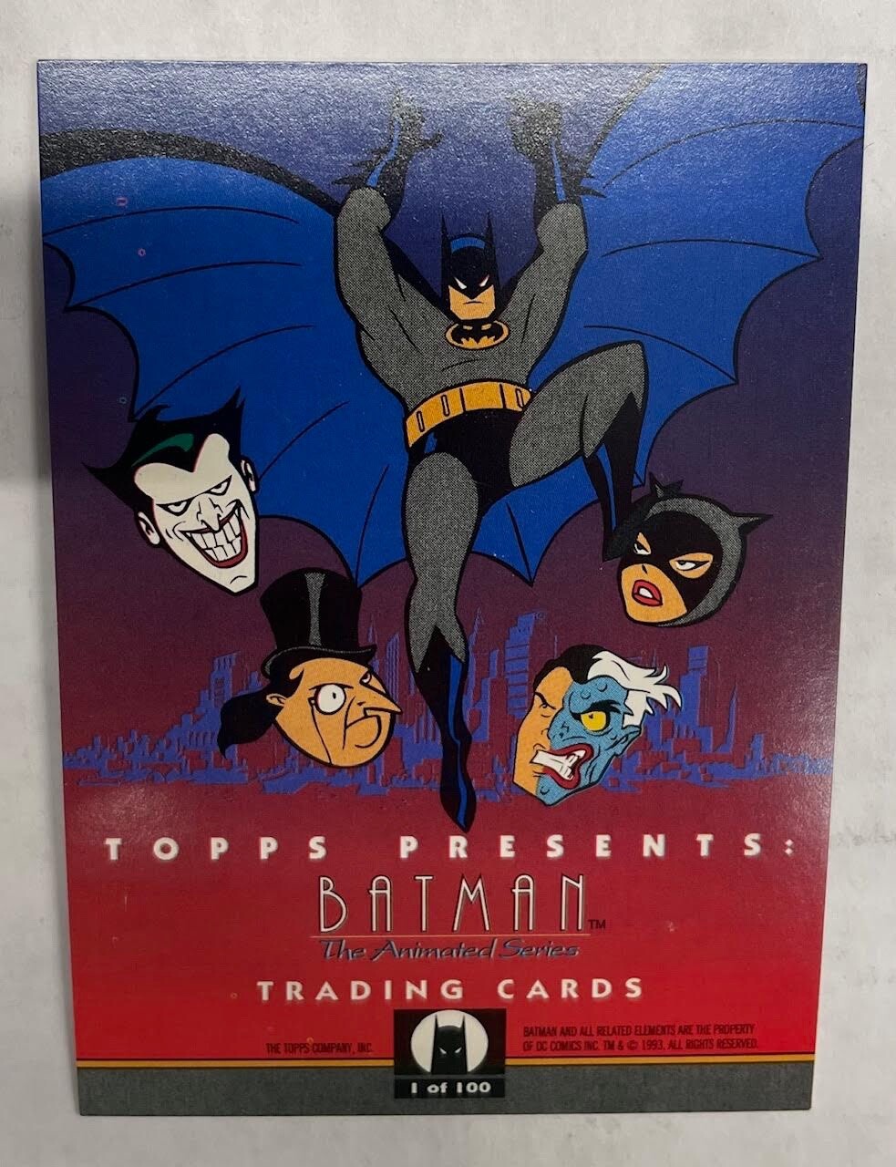 The Adventures of Batman/Robin 1995 90 Card Set & Topps Animated Series ...