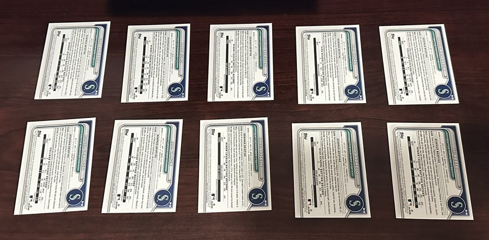 SEATTLE MARINERS - 2024 Bowman Draft Baseball Paper Team Set - Caron ...