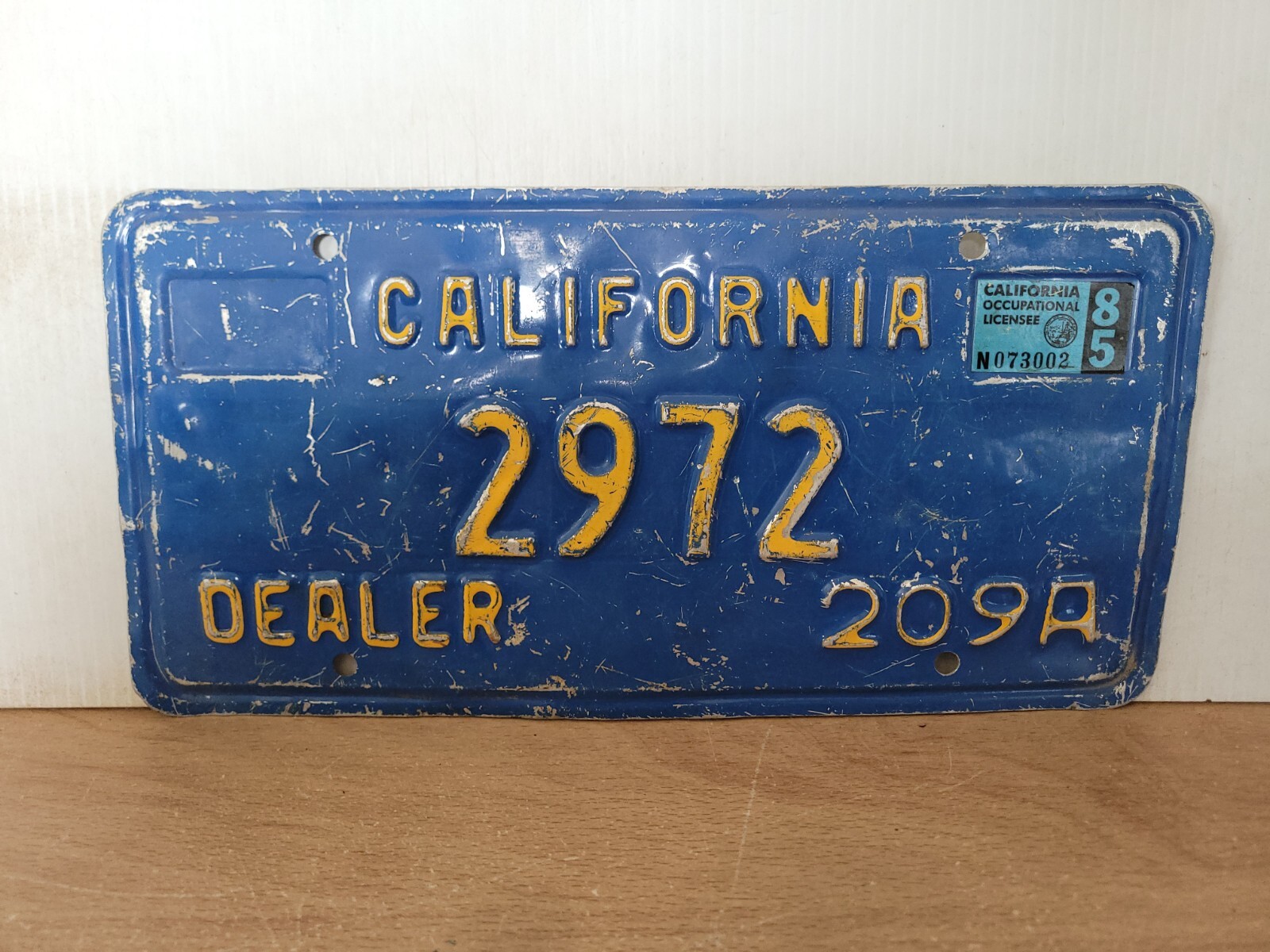 1985 California DEALER License Plate Tag. | eBay