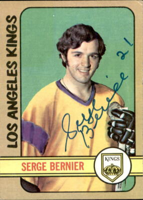 Serge Bernier Signed Autographed 72/73 Topps card Los Angeles Kings | eBay