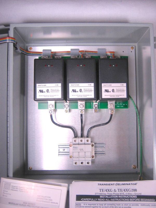 APT Transient Eliminator TE/4XGA/DS 480/277Y TVSS XGA Modular Surge ...