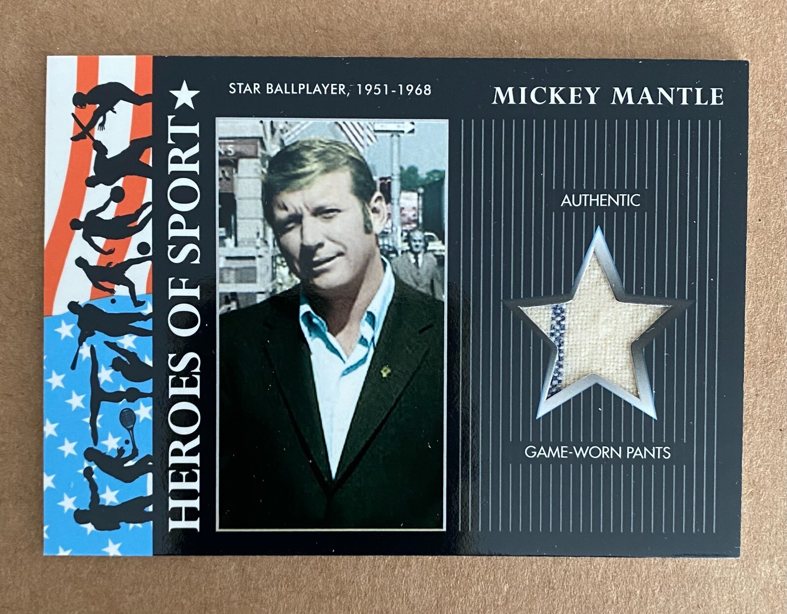 2009 Topps American Heritage Heroes of Sport Mickey Mantle GW Pants ...
