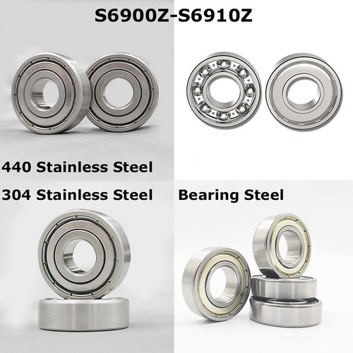 Groove Ball Bearing S6900Z-S6910Z ID 10mm-50mm OD 22mm-72mm Roller ...