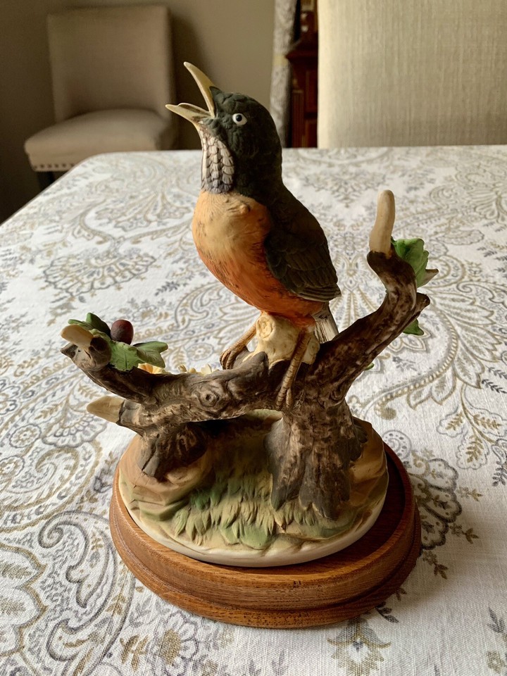 Vintage Robin Andrea by Sadek Made in Japan Bird Figurine With Stand By ...
