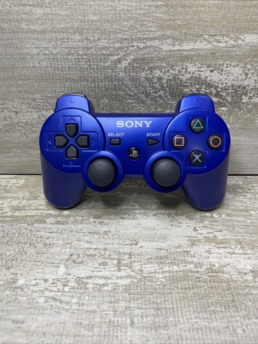 Sony Playstation 3 PS3 DualShock 3 Controller Blue OEM CECHZC2U Tested ...