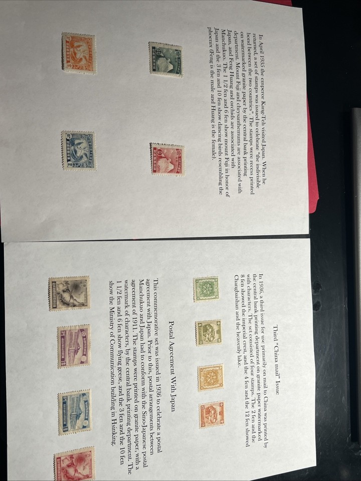 Manchukuo Stamps Collection. Rare And Super Nice. Must See Description ...